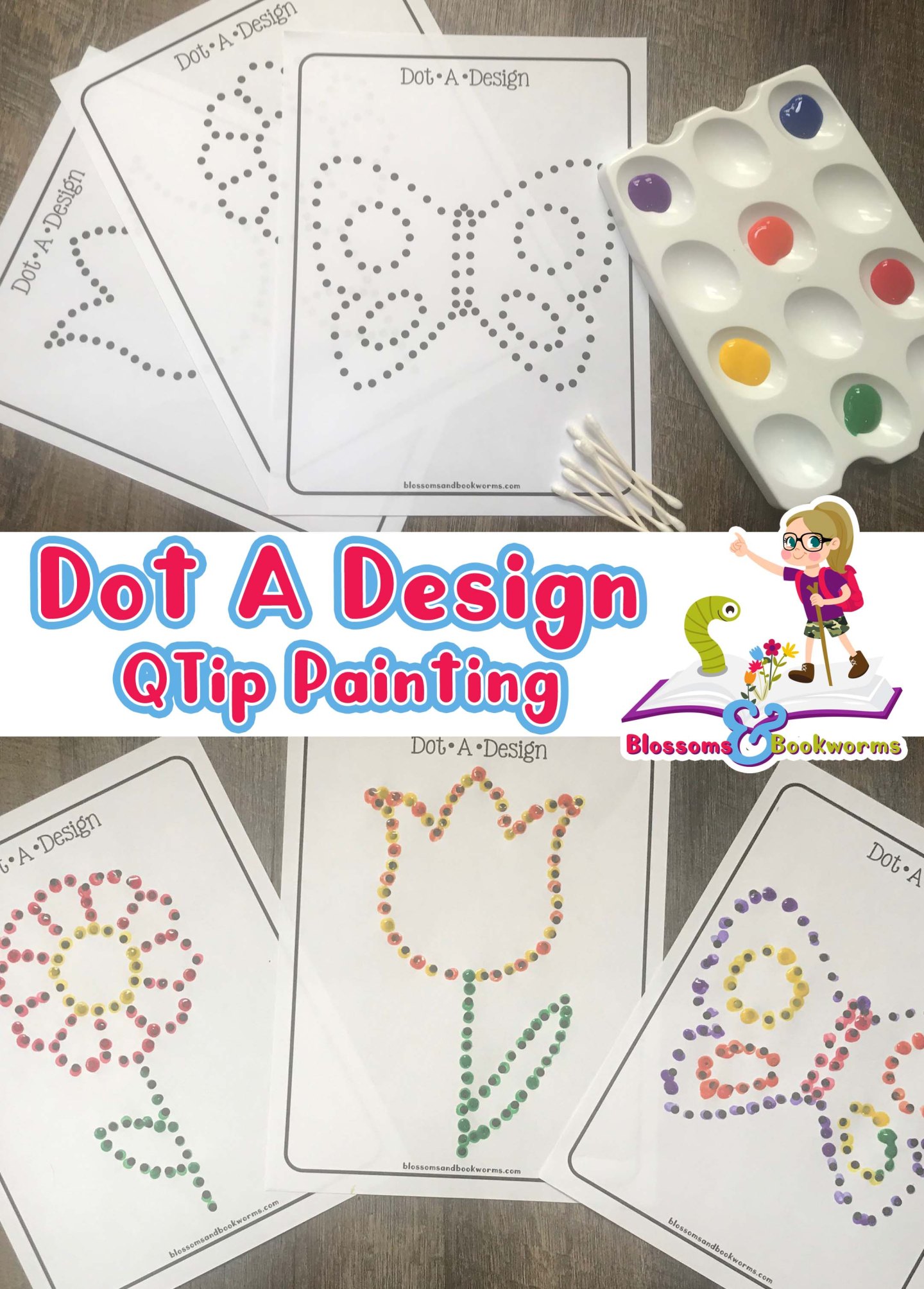Dot A Design – Blossoms and Bookworms