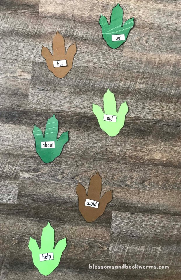 Sight Word Dinosaur Stomp – Blossoms and Bookworms